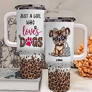 Personalized Dog Tumbler with Central Asian Shepherd Dog’s Name – Custom Travel Coffee Cup 40oz, Travel Coffee Cup, Gift for Mother's day, Father's day, Christmas fN9xUl