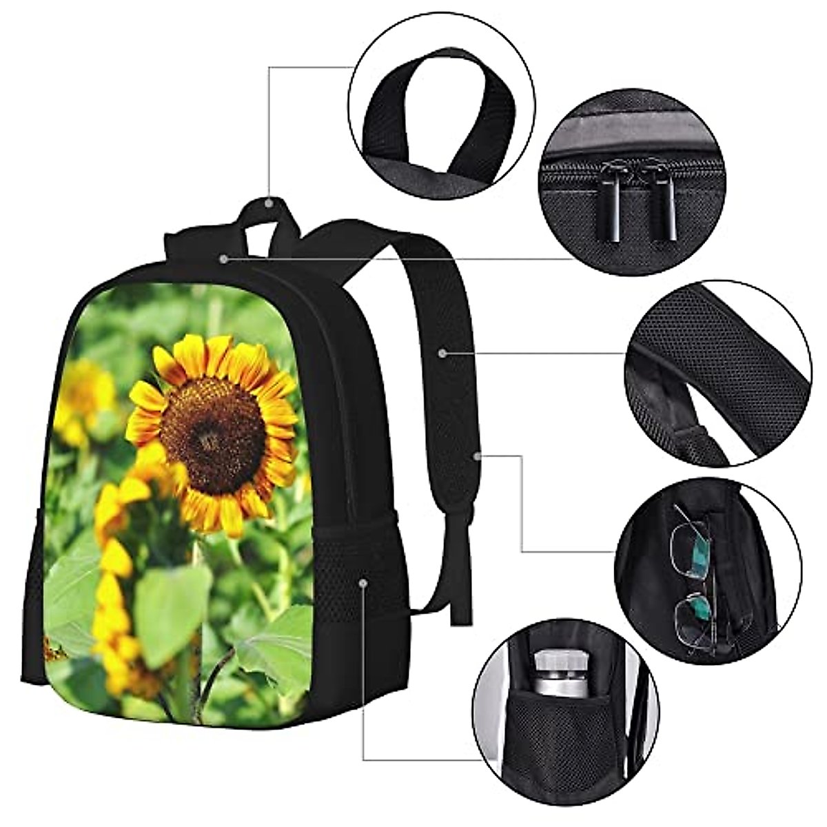 CUSDITOMSUE Custom Travel Laptop Backpack Personalized, Add Your Own Text Name Message Image Briefcase Laptop School Bag, Business Computer Backpack, Hiking Daypacks Shoulder Bag