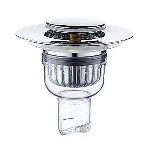 Sink Drain Plug Bounce Drain Bathtub Water Sealing Plug Anti-clogging Push-type Bounce Cores Shower Drain Hair Catcher Sink Basins Plug Bathtub Plug Stopper Drain Baths Cover For Tub Hair