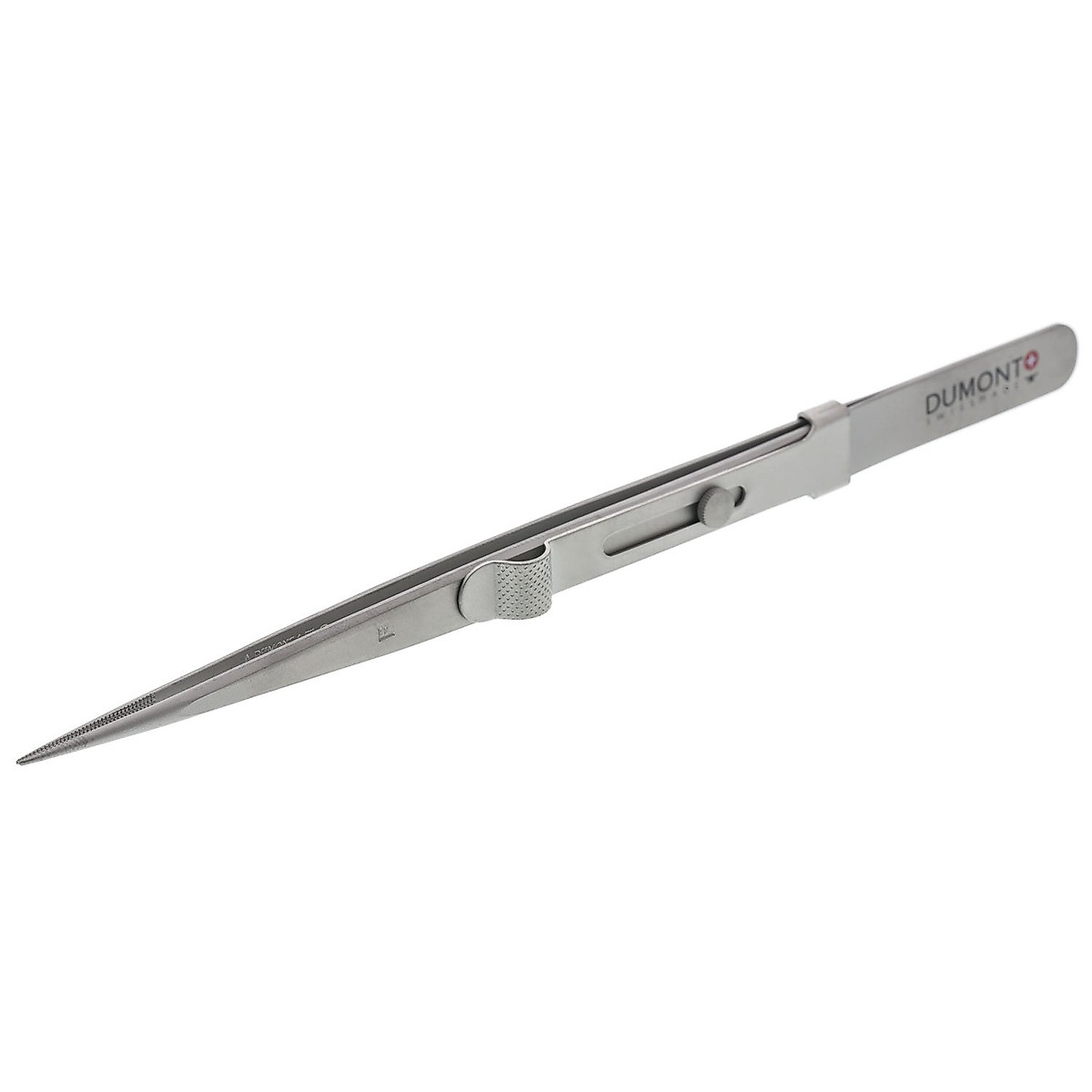 Original Dumont Diamond Tweezers, Stainless Steel Matte, Fine Point Locking | TWZ-101.72
