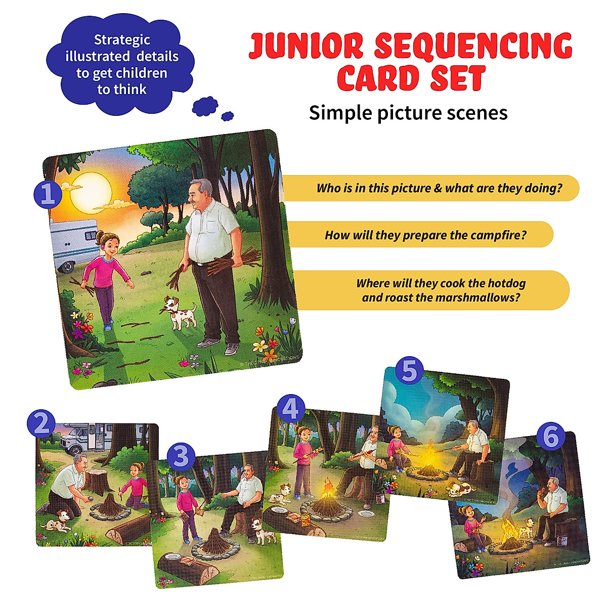Sequence for Kids Cards, Speech Therapy Materials, Homeschool SEL, Autism, Tell A Story Picture Cards, Social Skills, Picture Cards, ESL, ELL