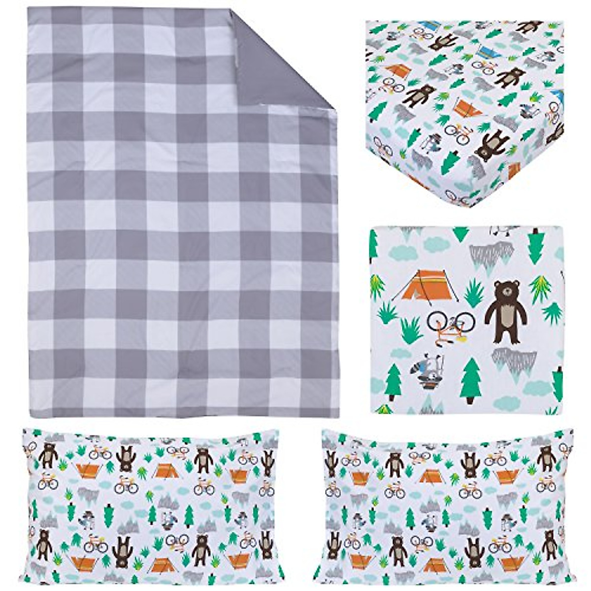 Carter's - Woodland Boy - 4pcToddler Bed Set