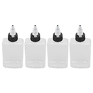 Garden supplies 4 Pcs Seasoning Bottle 100ML Portable Sealed Reusable Dispensing Oil Bottle Seasoning Bottle for Outdoor BBQ Camping