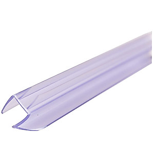TONYRENA Frameless Shower Door Bottom Seal Strip– Stop Shower Leaks and Create a Water Barrier (1/2" x 36", Clear Vinyl)