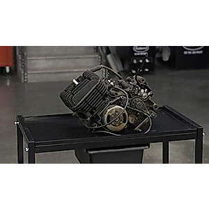 Eastwood Tear Down Table 27x16 Inch Work Space Two Storage Locking Shelves