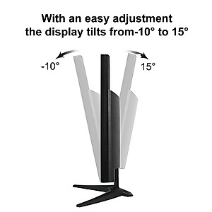 Thinlerain 20" PC Monitor 16:9 1600x900 Kitchen Monitor, LED Monitor Build in Speaker, 5Ms, 60 Hz, VESA Mountable, with VGA HDMI AV BNC USB, for FireStick, Computer, Laptop