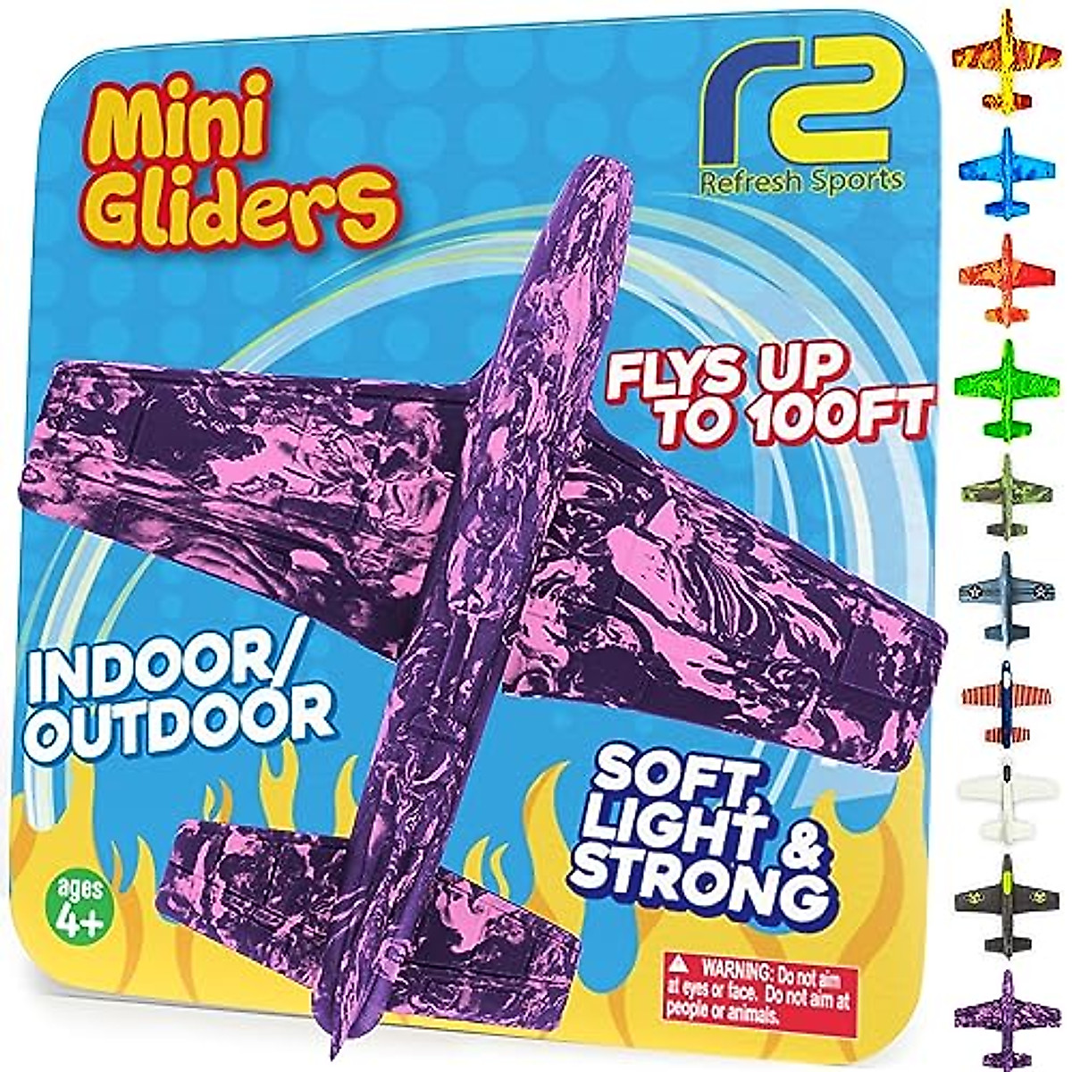 Foam Glider: Easter Basket Stuffers for Toddler to Teens - Fun Safe & Easy to Throw Girl Toys & Boy Sports Toys Age 4 5 6 7 8 9 10 11 12 - Unique Toy Easter Gifts for Girls & Outdoor Games for Kids