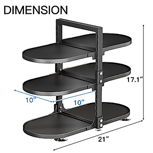 Pots and Pans Organizer for Cabinet, 6 Tier Snap-on and Adjustable Pan Organizer Rack for Under Cabinet, Pot Organizer for Kitchen Storage, Pot Lid Organizer with Panels (6 Tier, Round)