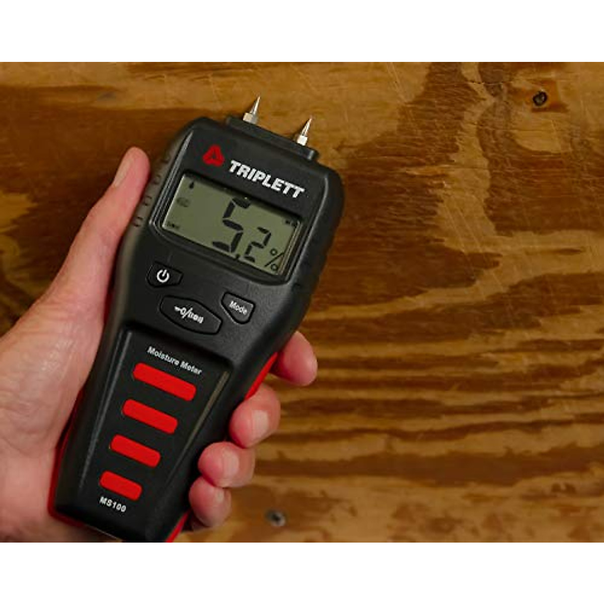 Triplett MS100 Pin Moisture Meter for Wood and Building Materials with Audible Indicator