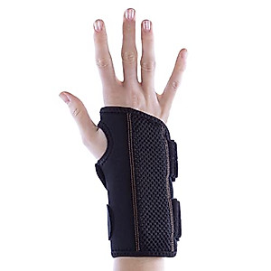 Copper Fit Health Unisex Reversible Wrist Brace with Stabilizer, Adjustable