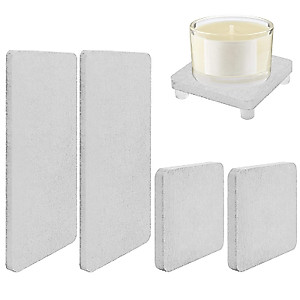 4Pack Water Absorbent Diatomite Coasters, Instant Dry Sink Organizer Water Absorbing Stone Tray Diatomaceous Earth Soap Dish Toothbrush Holder Stone Drying Mat for Bathroom Kitchen Sink Countertop (L)