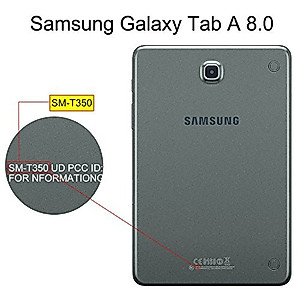 Dteck Case for Samsung Galaxy Tab A (8.0 Inch, 2015 Release, Model SM-T350 /SM-T357 /SM-P350 /SM-P355) - Slim Lightweight PU Leather Stand Wallet Flip Cute Butterfly Cover with Stylus Pen (Purple)