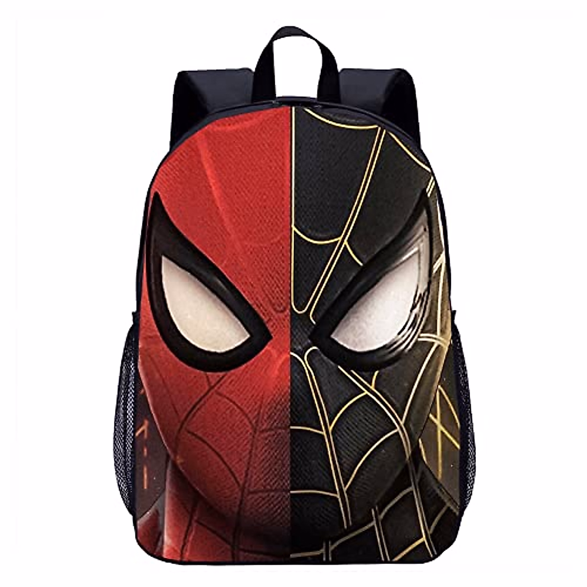 GLOOMALL 17 Inch Spiderman Backpack Kids School bag Travel Bag (Red and black spiderman)