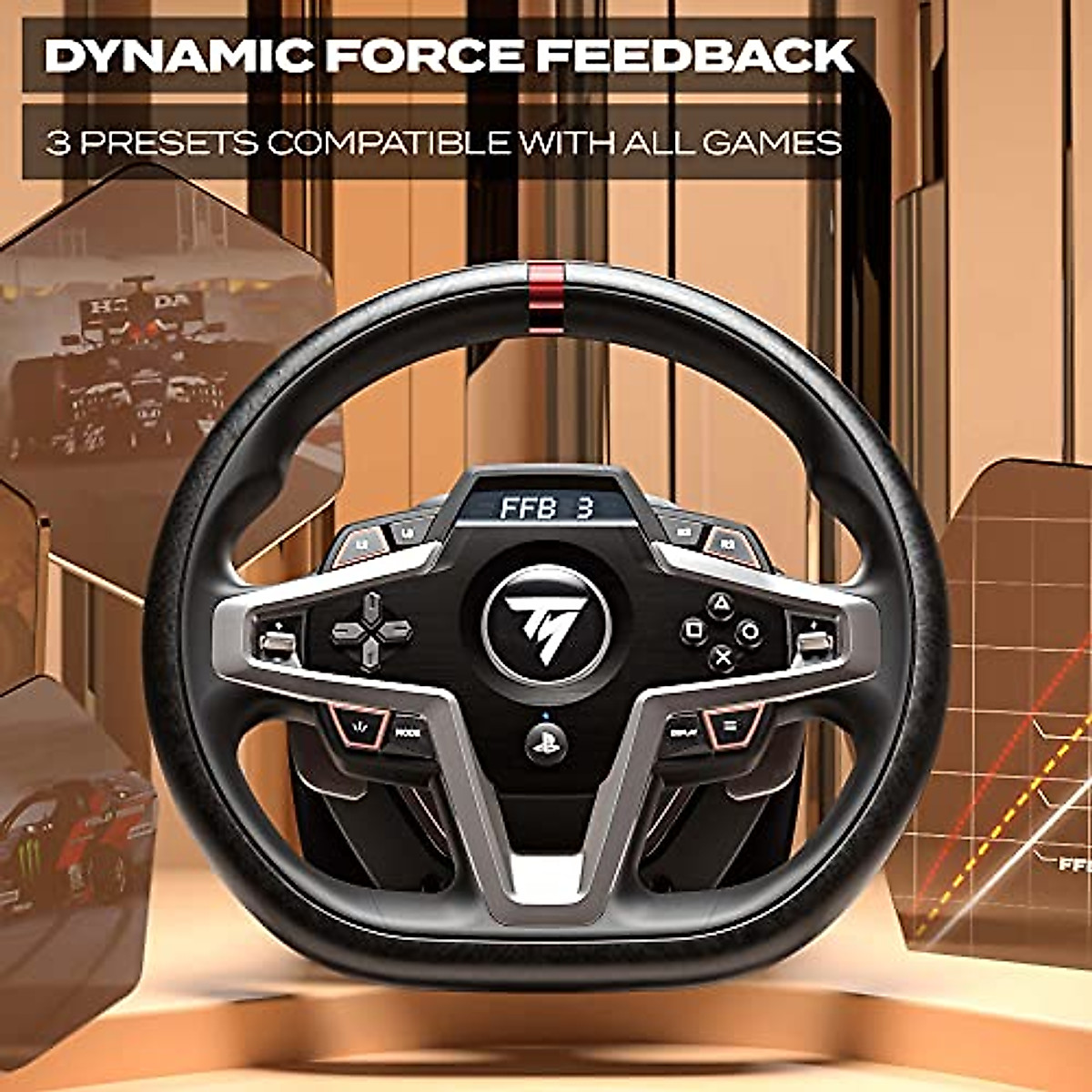 ThrustMaster T248 Force Feedback Racing Wheel and Magnetic Pedals - UK Version