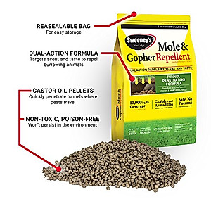 Sweeney's S7002-2 Mole and Gopher Pest Repellent Granule, 10 lb