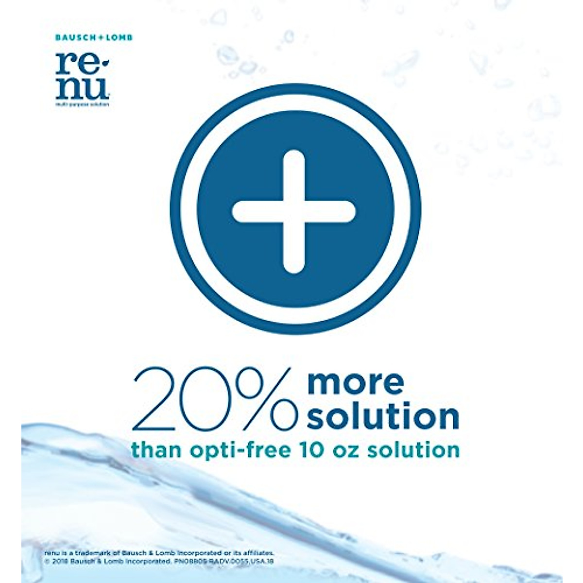 Renu Contact Lens Solution by Multi Purpose Disinfectant Advanced Formula Kills 99.9% Germs, 12 Fl Oz