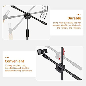 ERINGOGO 6 pcs camera desk mount wireless mic holder Multifunctional Buckles tabletop mic stand Mic Arm Clamps boom arm Photography Mic Stand Accessories sax mic clip Telephone tripod abs