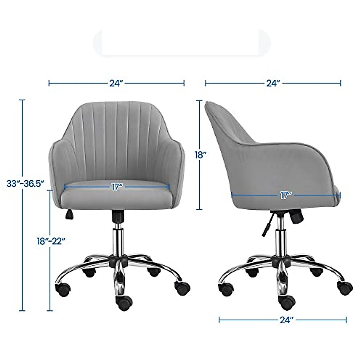 KXDTZ Ergonomic Office Chair Desk Office Chair for Home Office, Light Gray Conference Chairs (Color : E, Size : As Shown)