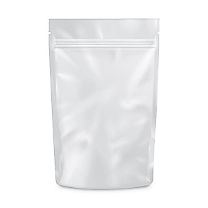 Loud Lock Mylar Bags Odor Sealing 1 Ounce All White - 1000 Count 9" X 6" 6mill Thickness - Packaging Bags - Mylar Bags For Food Storage - Resealable Bags - Odor Sealing Bags