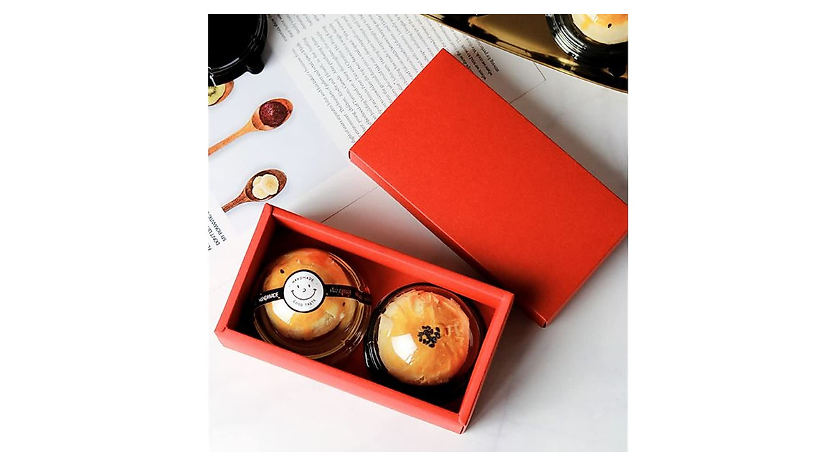 50 Pack 2 Inch Clear plastic mini cake box muffins box cookies cookies ...