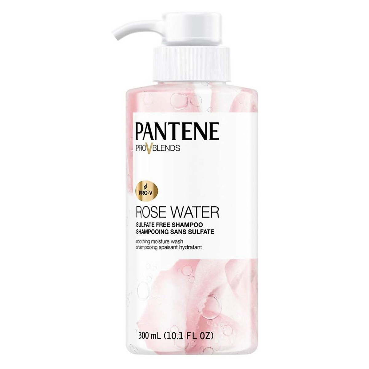 Pantene Pro V Blends Rose Water Sulfate Free Soothing Moisture Wash Shampoo
