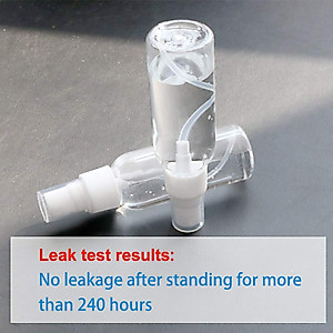 3 Pack 50ml Fine Mist Mini Spray Bottles Plastic, Pump Spray Cap Refillable Reusable Empty Atomizer Spray Bottles Travel,Suitable for Liquid (professional 1.69oz)