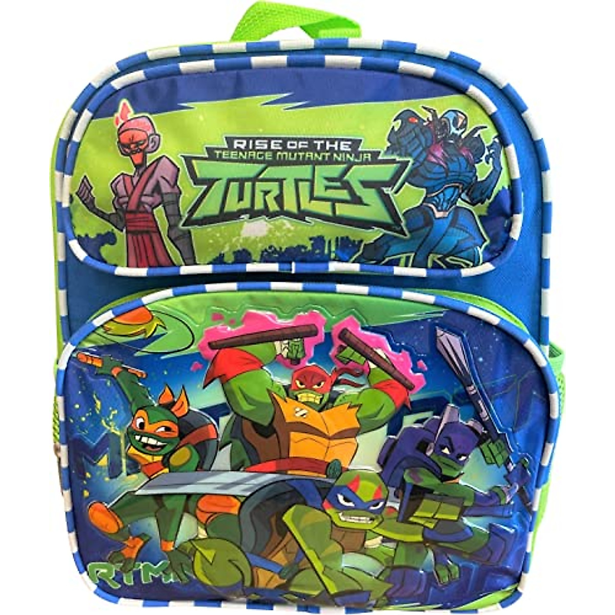 KBNL Ninja Turtles 12'' Toddler Size Backpack A19568, Blue and Red