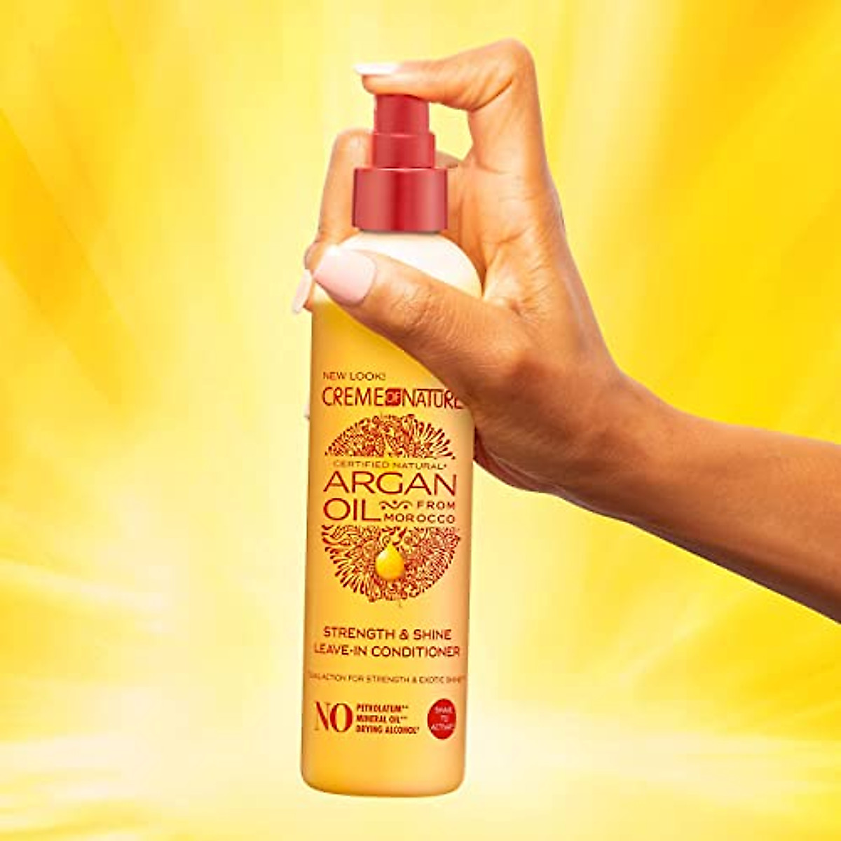 Creme of Nature, Argan Oil Leave In Conditioner, Detangling and Conditioning Formula for Normal Hair 8.45 Fl Oz