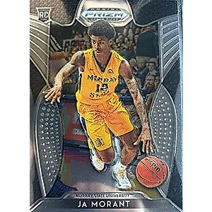2019-20 Panini Prizm Draft Picks - JA Morant - Murray State University/Memphis Grizzlies Draft Pick NBA Basketball Rookie Card - RC Card #65