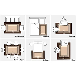 Fosirug Soft Fluffy Shag Area Rugs for Bedroom Carpet, Camel Shaggy Rug for Kids Girls Boys Room, Plush Fuzzy Rugs for Living Room Nursery Home Decor Floor Rug, Modern Bedside Rug, 4x6 Feet