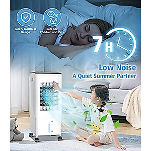 Portable Air Conditioners, Air Conditioner Portable, 3-In-1 Air Conditioners with 3 Wind Speeds & Remote Control, 60°Rotation, Air Conditioner Portable for Room Office Home