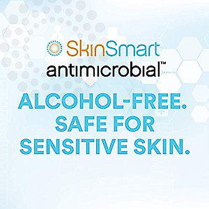 SkinSmart Antimicrobial Facial Cleanser Spray to Remove Viruses and Bacteria Around Eyes, Nose and Mouth, Fight Maskne, 8 oz Spray Non-Irritating Hypochlorous Spray