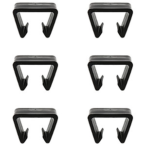 DGZZI 6pcs Outdoor Furniture Clips Patio Sofa Clips Black Plastic Chair Fasteners Connect Outdoor Couch Patio Furniture Inner Width 1.69"