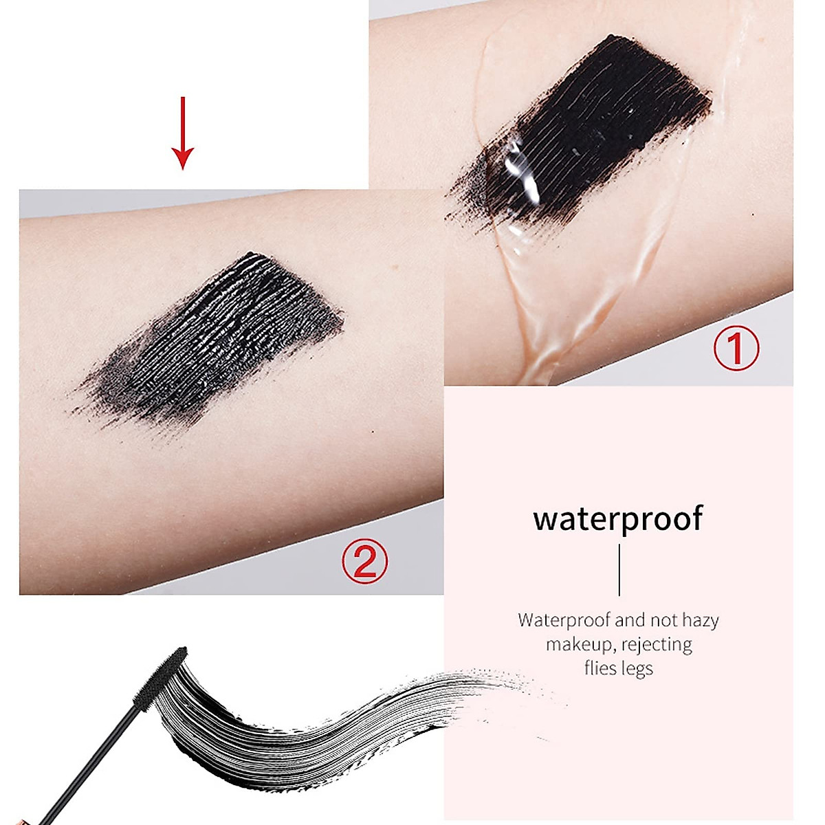 Yanquina Mascara, Yanqina Super Long Mascara, 4D Waterproof And Sweat Proof Mascara-Super Long Luxurious Mascara, 4D Stereo Lengthening Mascara, 4D Long Curling Hold Makeup Mascara