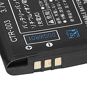 VBESTLIFE 2000mAh Battery Pack Replacement for 3DS, Rechargeable Lithium ion Battery Set with Screwdriver Replacement for 3DS