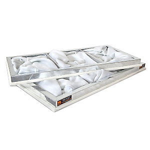 WEN 3417 3-Speed Remote-Controlled Industrial-Strength Air Filtration System (556/702/1044 CFM) & 3415AF1 1-Micron Industrial-Strength Inner Air Filter, Two Pack