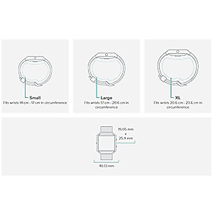 Fitbit Blaze Smart Fitness Watch,Time Display Black, Silver, Large (6.7 - 8.1 Inch)