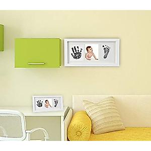 Baby Prints Handprint and Footprint Kit, Newborn Hand and Footprint Keepsake with 2 Safe Clean-Touch Inkless Ink Pad, Gift to New Parents or Baby Boys Girls Shower Registry