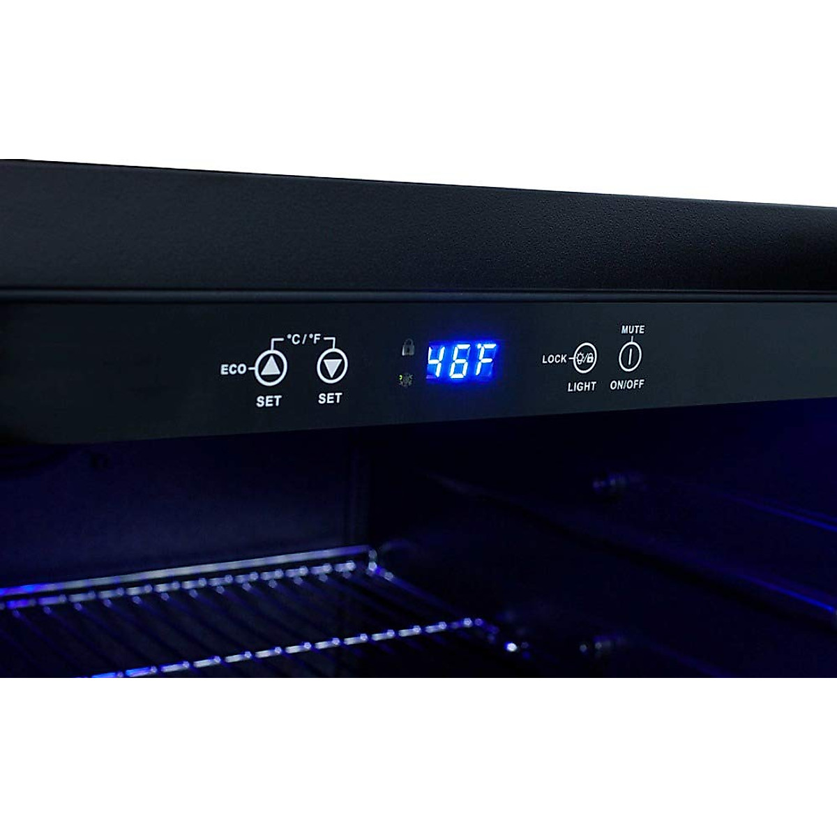 Summit SCR2466B 24 Inch 4.2 cu. ft. Capacity Freestanding or Built In Glass Door Beverage Center with Reversible Door, Lock, 4 Shelves, Reversible Door Hinge, Factory Installed Lock, CFC Free, Comme