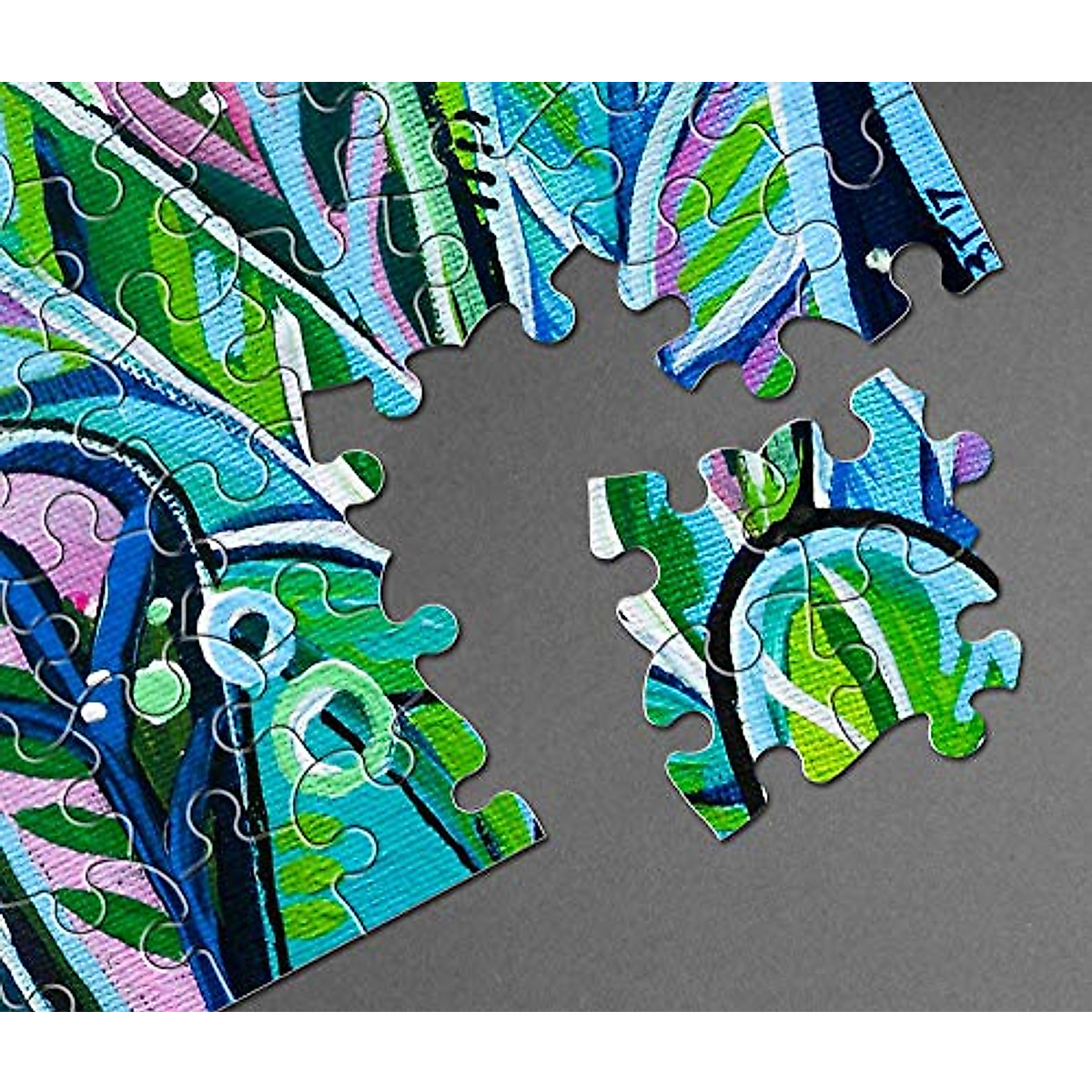 Americanflat 500 Piece Jigsaw Puzzle, 18x24 Inches, Seahorses Art by Eve Izzett