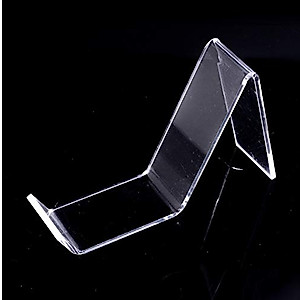 10x Clear Acrylic Shoe Retail Shop Display Rack Show Stand Sandal Riser Support