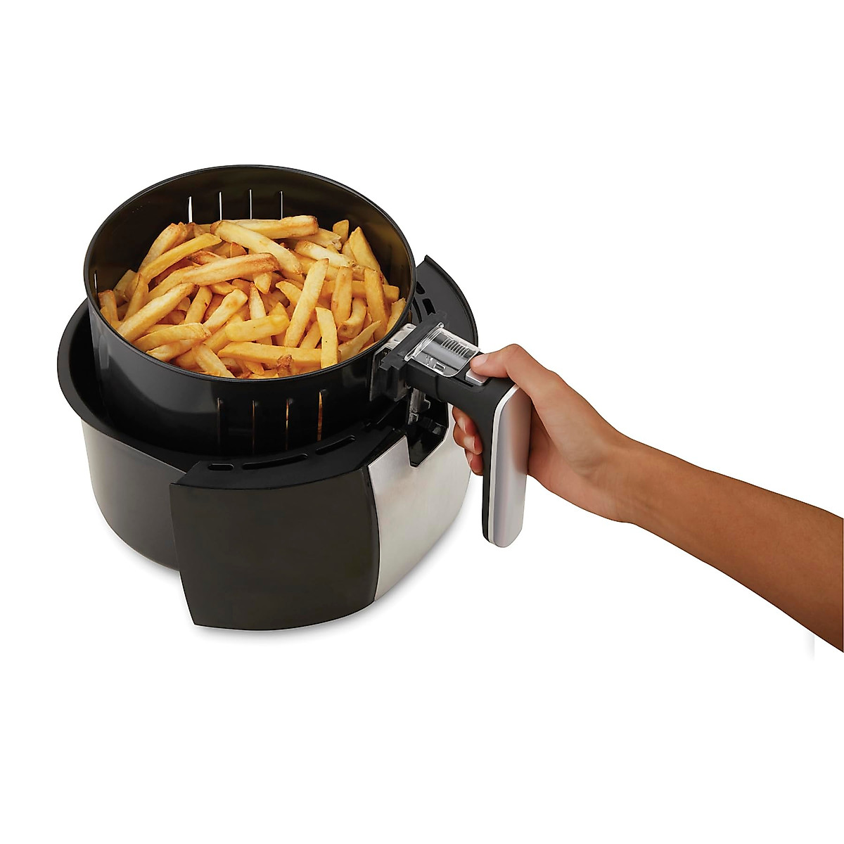 Hamilton Beach 3.2 Quart Digital Air Fryer Oven with 6 Presets, Easy to Clean Nonstick Basket, Black (35065)