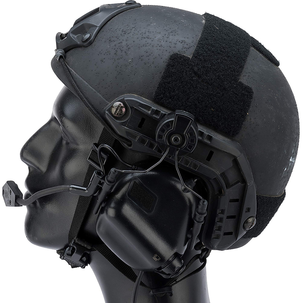 Evike x Earmor M32H MOD3 Tactical Communication Hearing Protector for ARC Fast MT Headpros (Color Black)