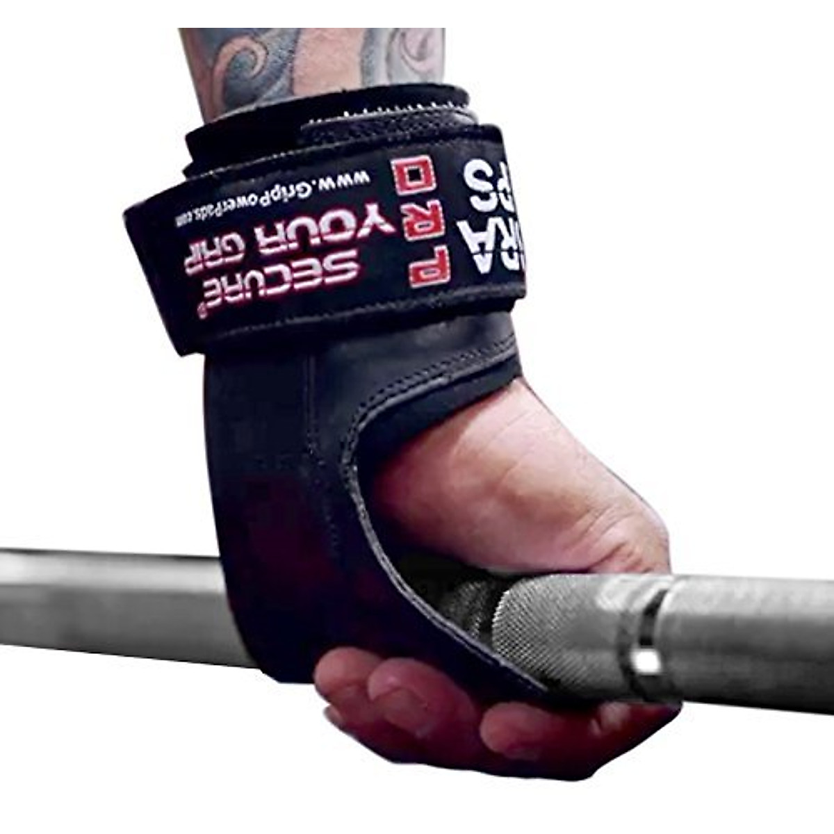 Cobra Grips PRO Weight Lifting Gloves Heavy Duty Straps Alternative to Power Lifting Hooks for Deadlifts with Built in Adjustable Neoprene Padded Wrist Wrap Support Bodybuilding