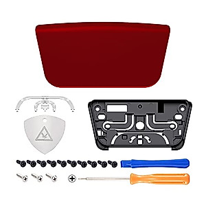 eXtremeRate Scarlet Red Soft Touch Replacement Touchpad Cover Compatible with ps5 Controller BDM-010 BDM-020 & BDM-030, Custom Part Touch Pad Compatible with ps5 Controller - Controller NOT Included