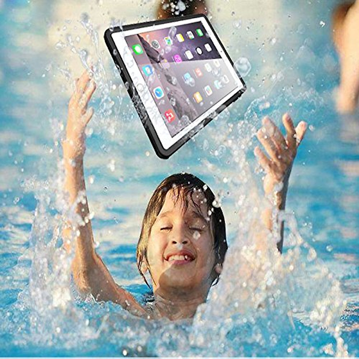 AICase iPad Pro 9.7/iPad Air 2 2014 IP68 Waterproof, 360 Degree All Round Protective Ultra SlimDust/Snow Proof with Lanyard