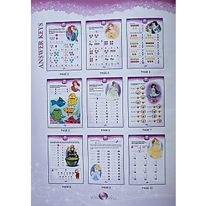 Easter Basket Stuffer Gift Disney Princess Addition and Subtraction Kindergarten Math Workbook
