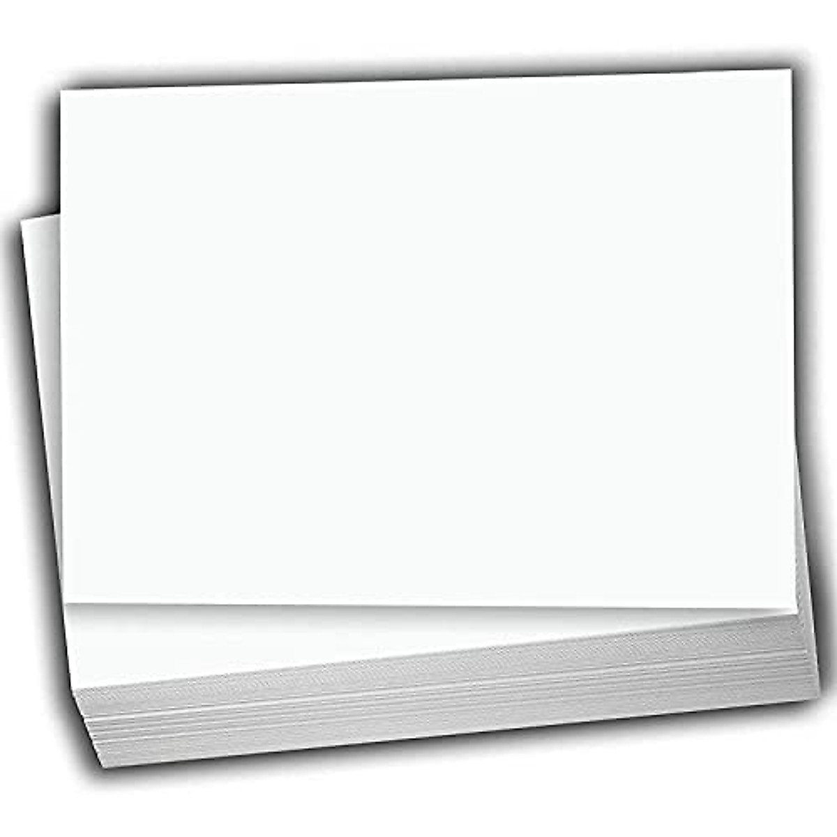 Hamilco White Cardstock - Flat 4 X 6" Heavy Weight 80 lb Card Stock for Printer - 100 Pack