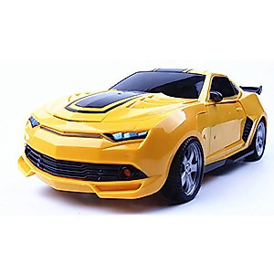 Surpass Remote Controlled Transformation Robot Shape-shift Action Figure, Remote Control Action Figure Model Car Toy for Kids, 1:14 Proportion Bumblebee (1:14 Proportion Big Size)
