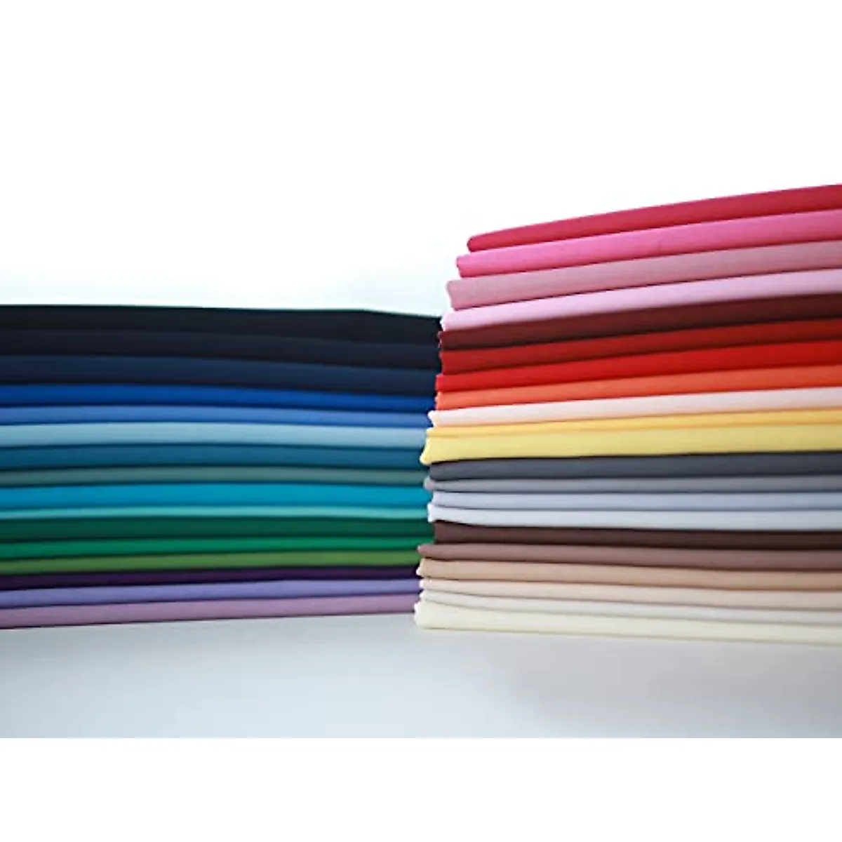 COTTONVILL 20COUNT Cotton Solid Quilting Fabric (2.5inch Strip, 18-Haute Red)